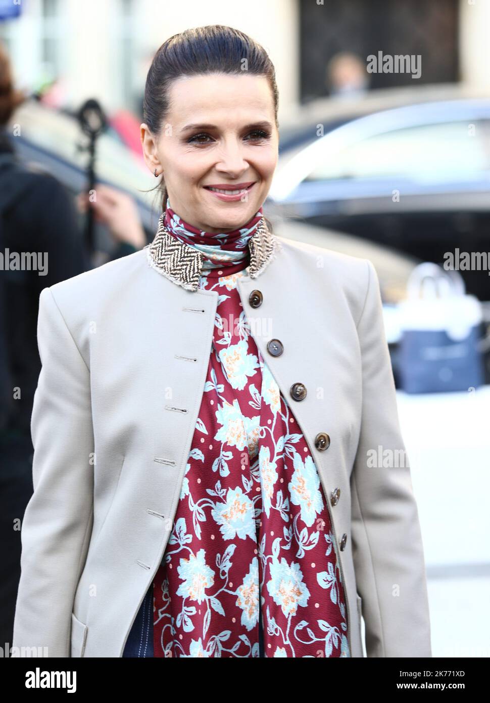 Juliette Binoche at Chloe Fashion Show Women Fall Winter 19-2020 as ...