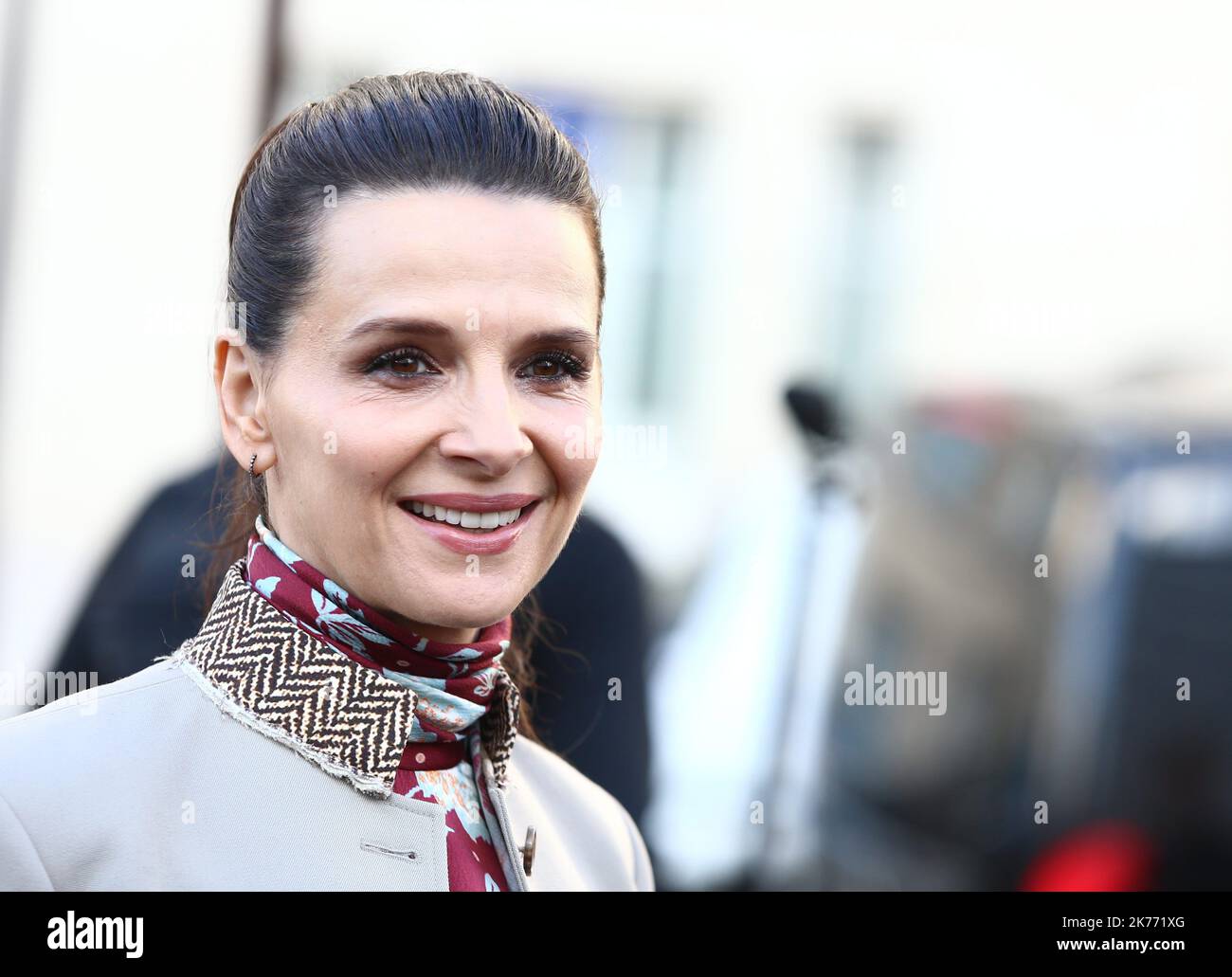 Juliette Binoche at Chloe Fashion Show Women Fall Winter 19-2020 as ...