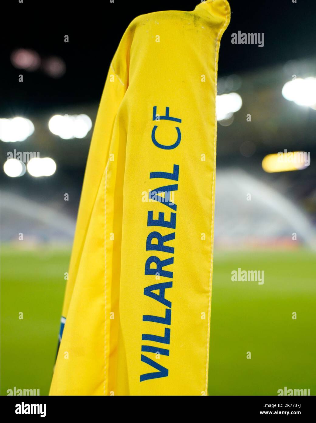 Corner flag during the La Liga match between Villarreal CF and CA ...