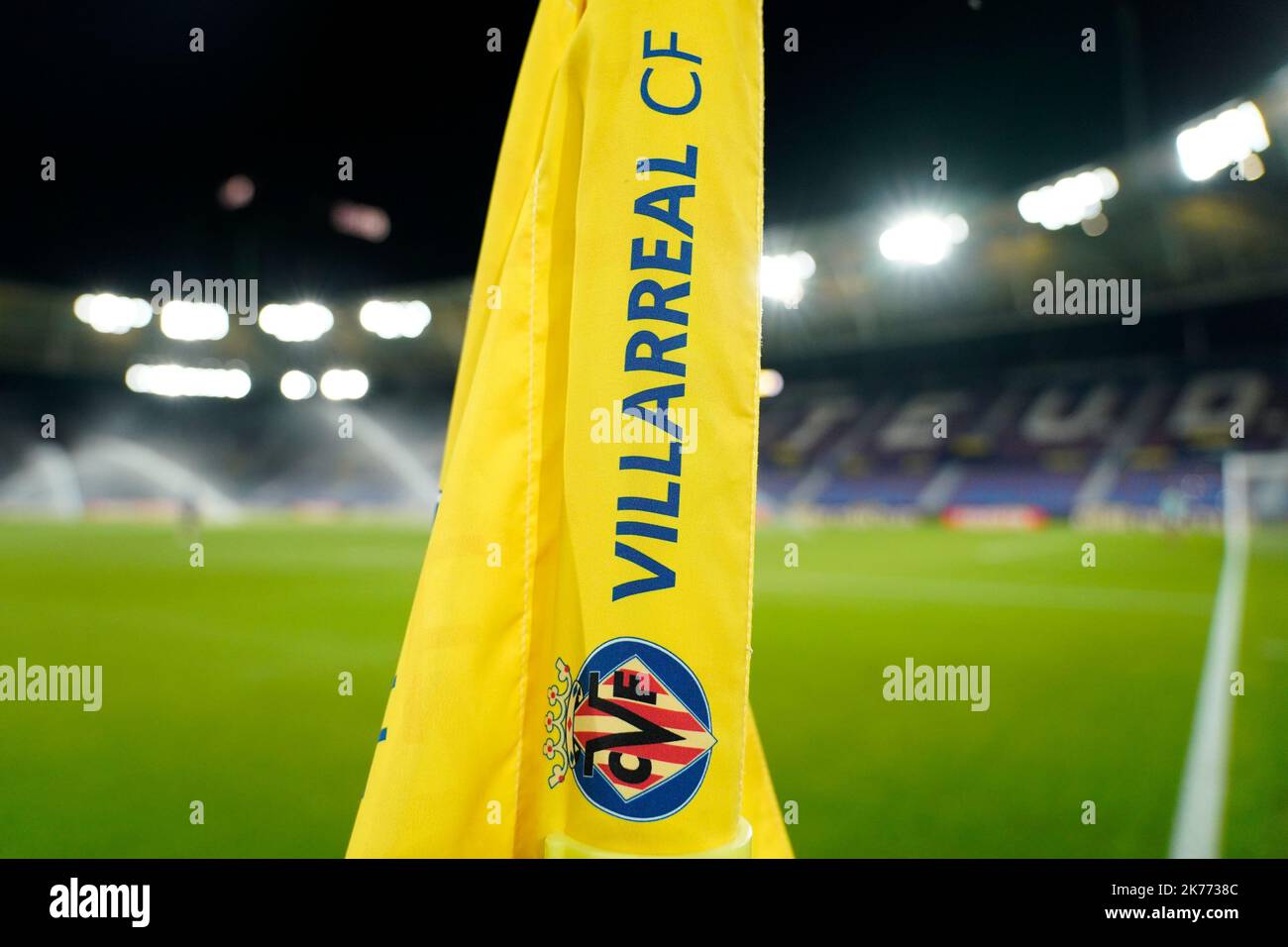 Corner flag during the La Liga match between Villarreal CF and CA ...