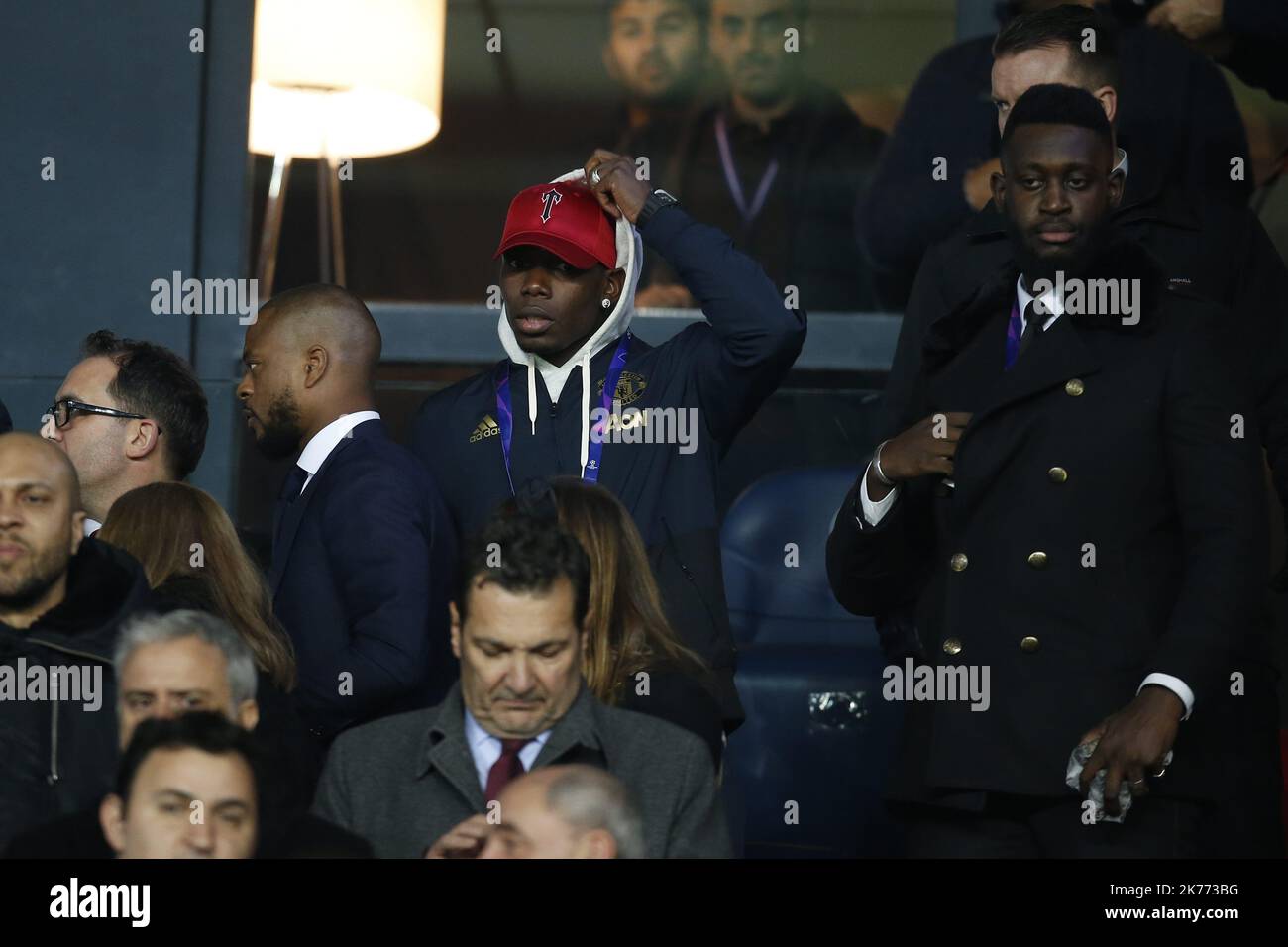 Paul Pogba attends the UEFA Champions League Round of 16 Second Leg ...