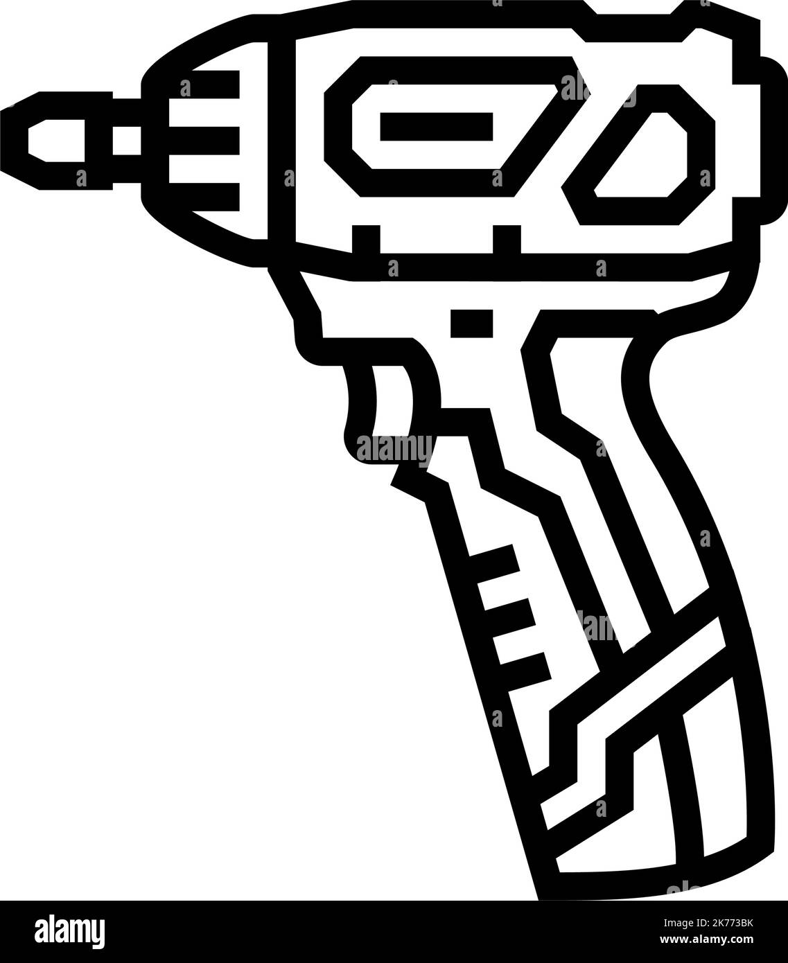 screwdriver construction line icon vector illustration Stock Vector ...