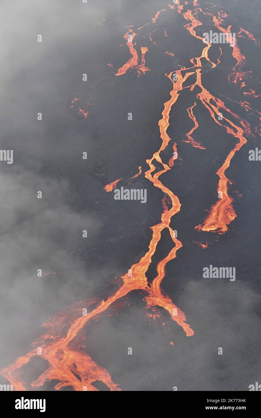 volcanic eruption on La Reunion, on march 7th 2019 Stock Photo - Alamy