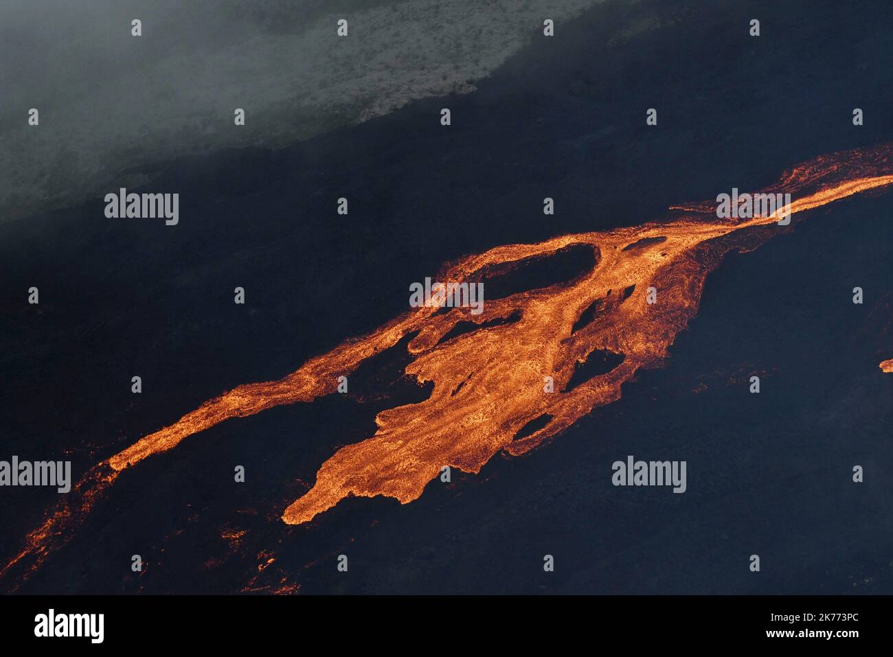 volcanic eruption on La Reunion, on march 7th 2019 Stock Photo - Alamy