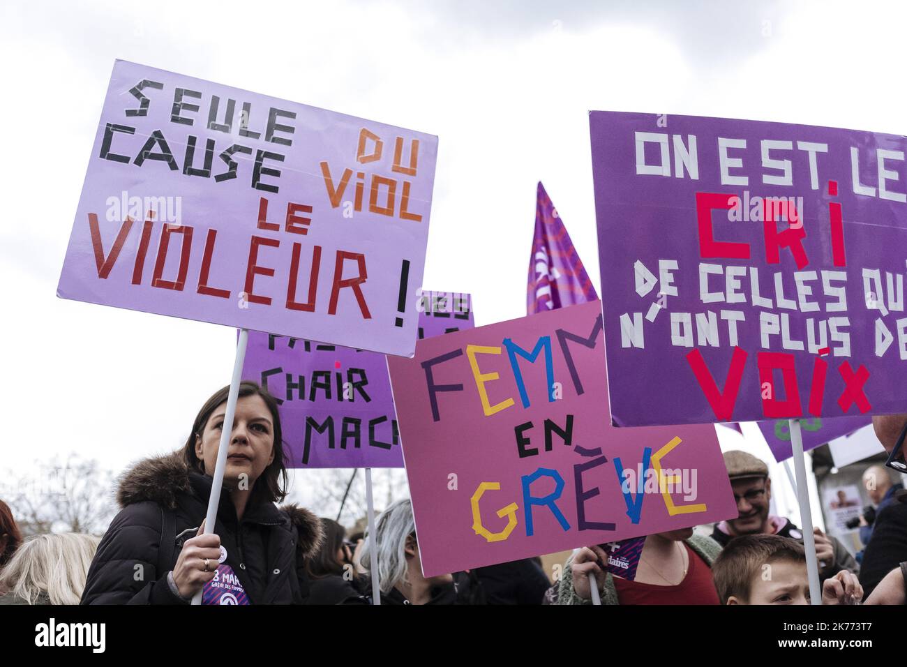 International Women's Day in Paris Stock Photo - Alamy