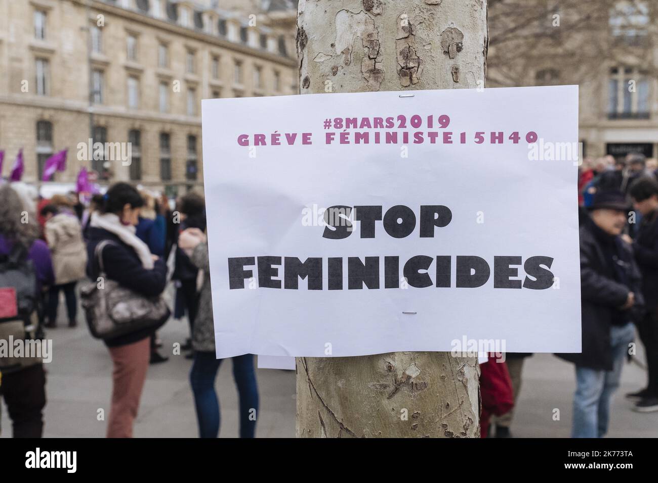International Women's Day in Paris Stock Photo - Alamy