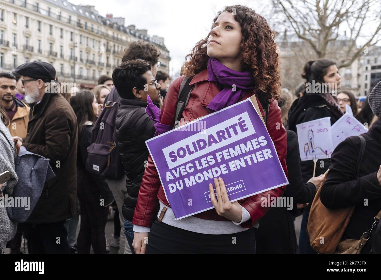 International Women's Day in Paris Stock Photo - Alamy
