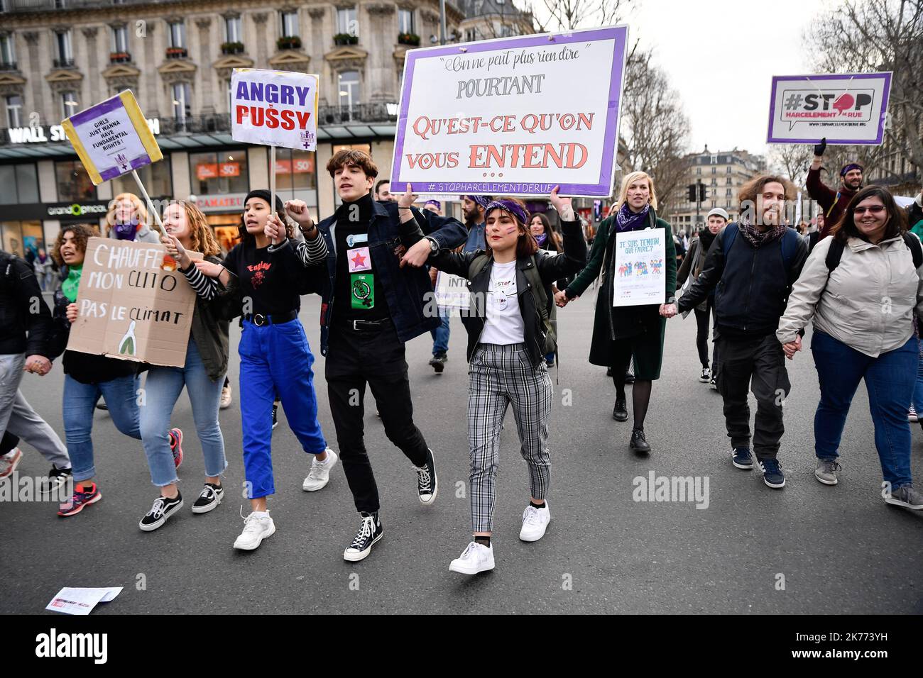 Rally for women's rights in the Republic Square Stock Photo - Alamy