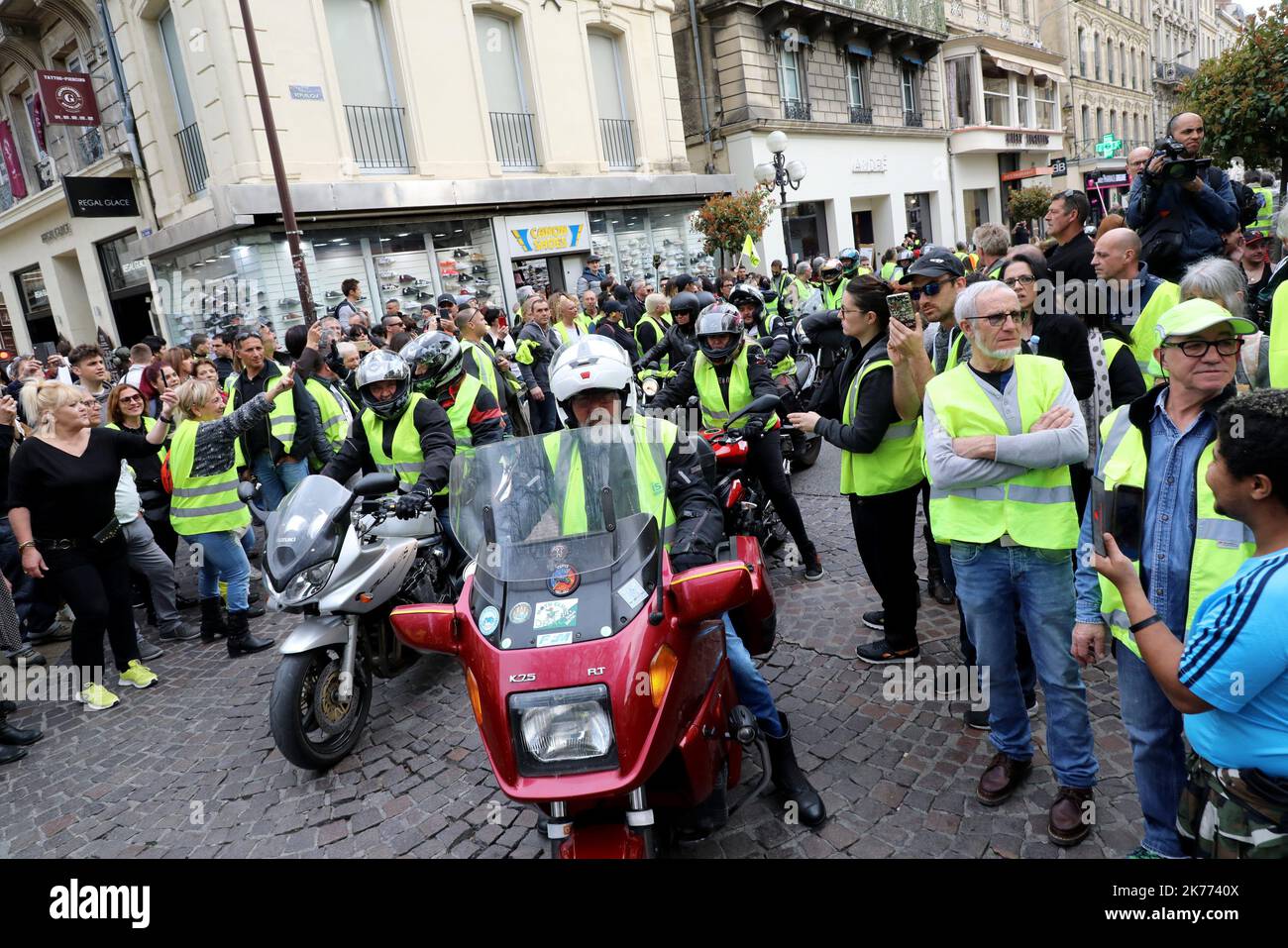Yellow vest protest in France Stock Photo - Alamy