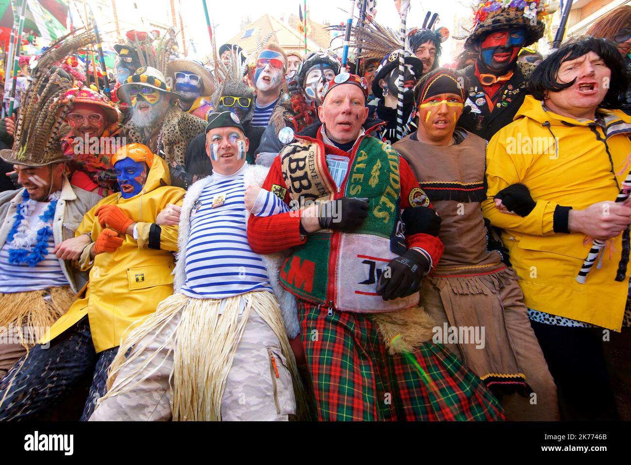 People taking part in Dunkirk Carnival Stock Photo - Alamy