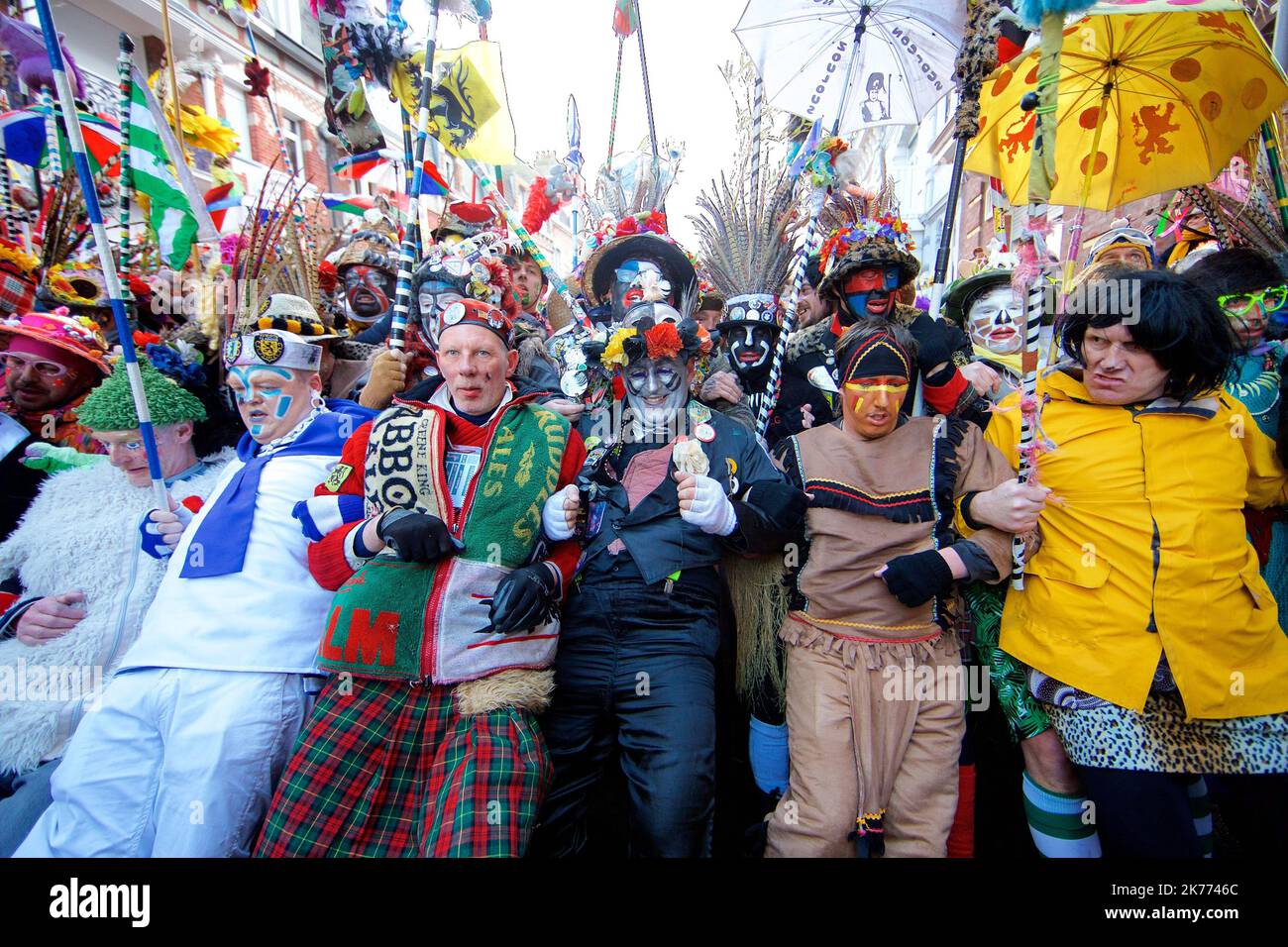 People taking part in Dunkirk Carnival Stock Photo - Alamy