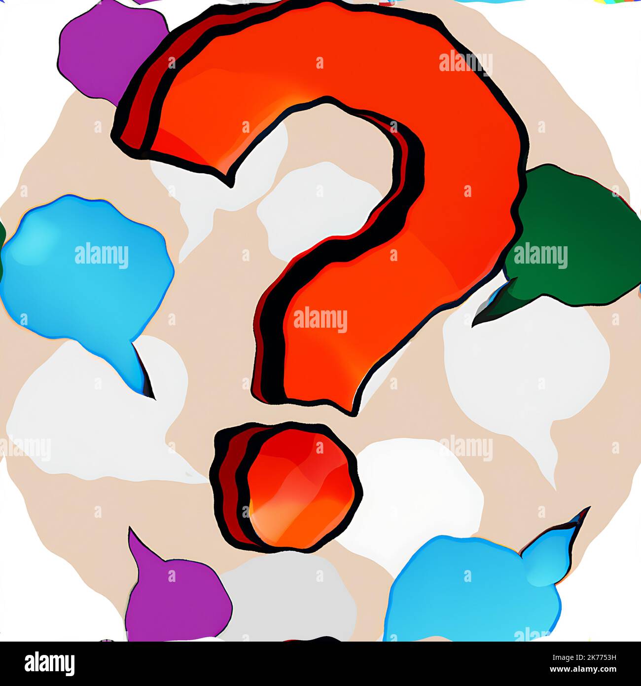 light bulb and question Stock Photo - Alamy