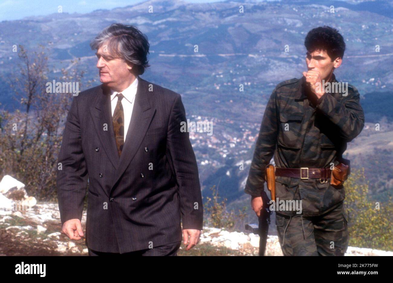 SARAJEVO BOSNIA YUGOSLAVIA, OCTOBER 1992. Radovan Karadzic Stock Photo ...