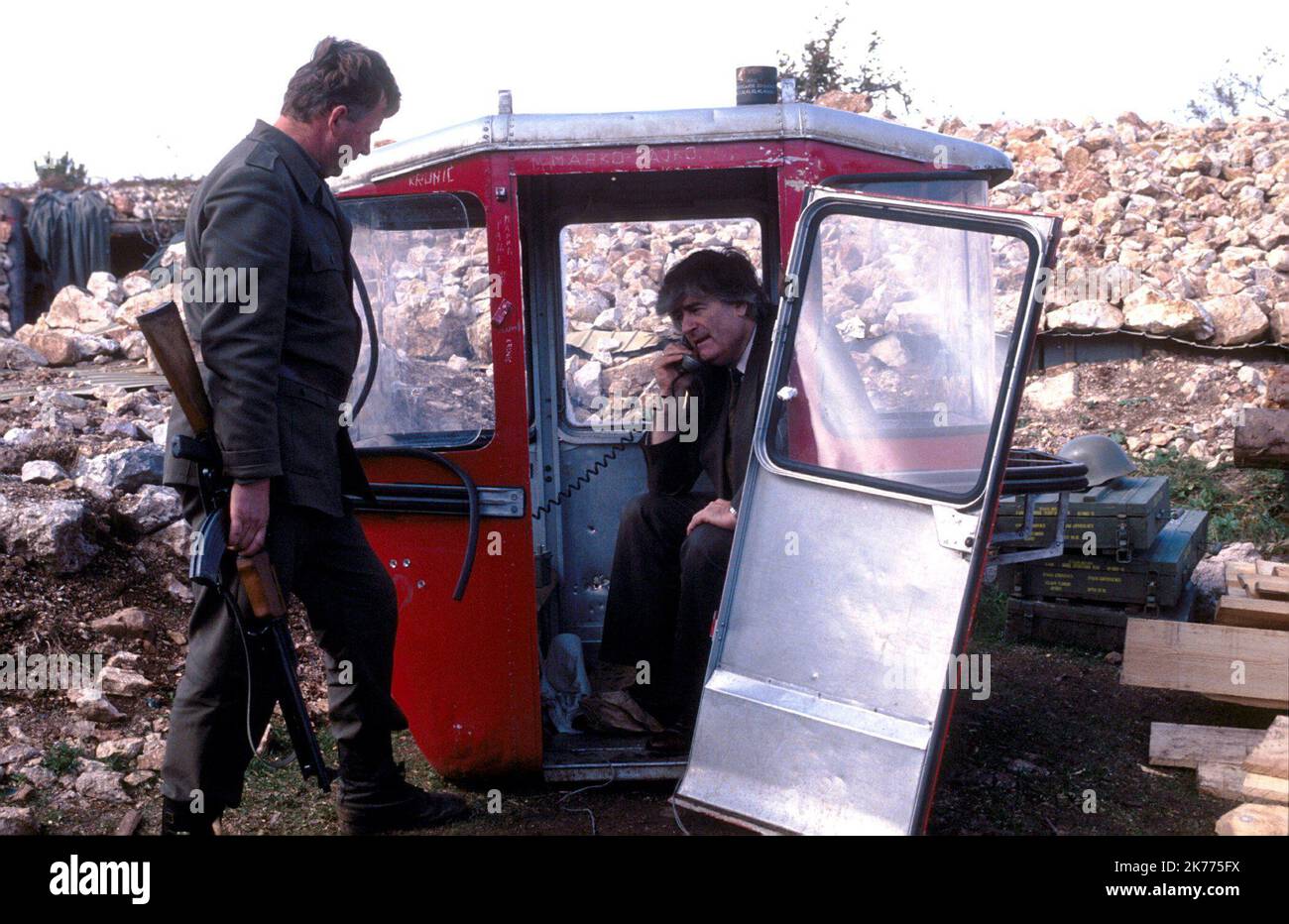 TREBEVIC BOSNIA (FORMER YUGOSLAVIA) / OCTOBER 1992 Radovan Karadzic ...