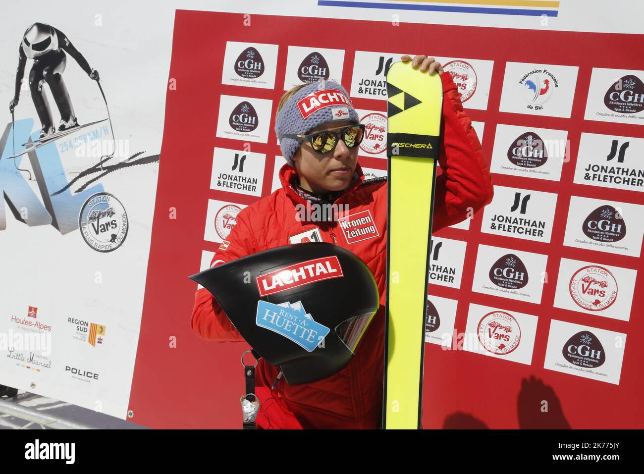 Speed skiing world cup.©PHOTOPQR/LA PROVENCE/CAMOIN Eric ; Vars ; 22/03 ...