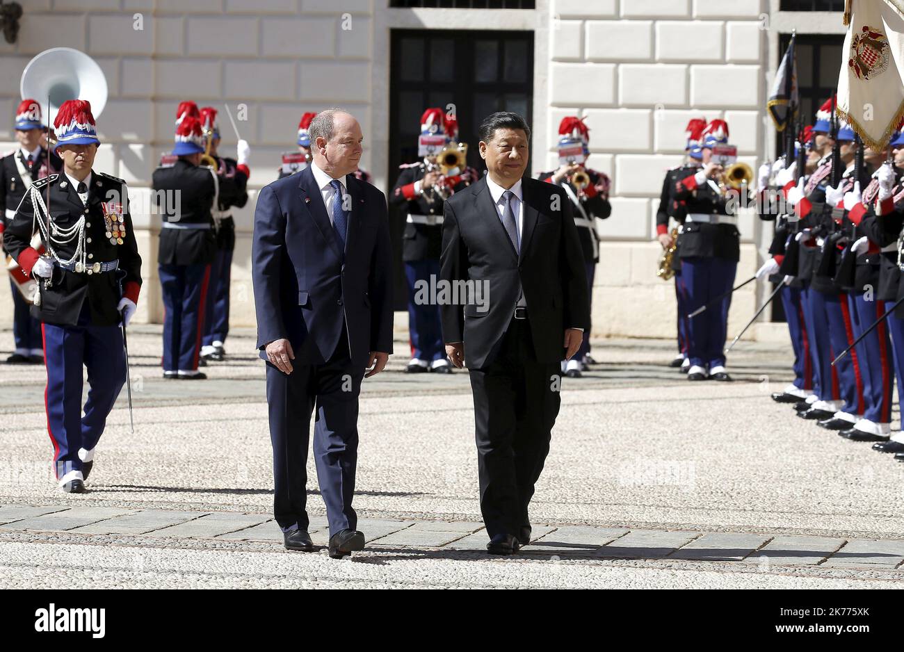 Prince Albert II of Monaco and his wife Princess Charlene welcome ...