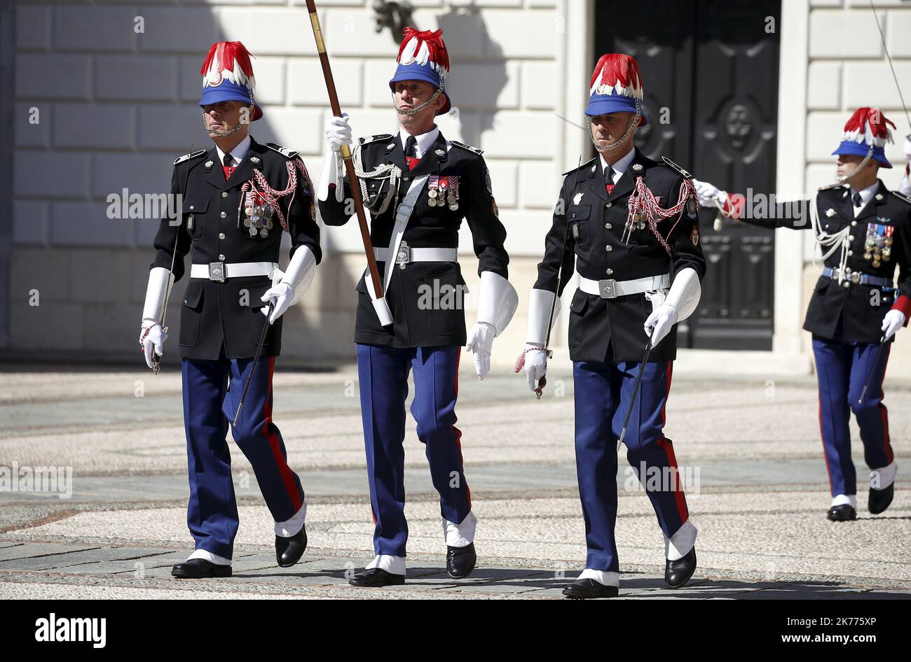 Prince Albert II of Monaco and his wife Princess Charlene welcome ...