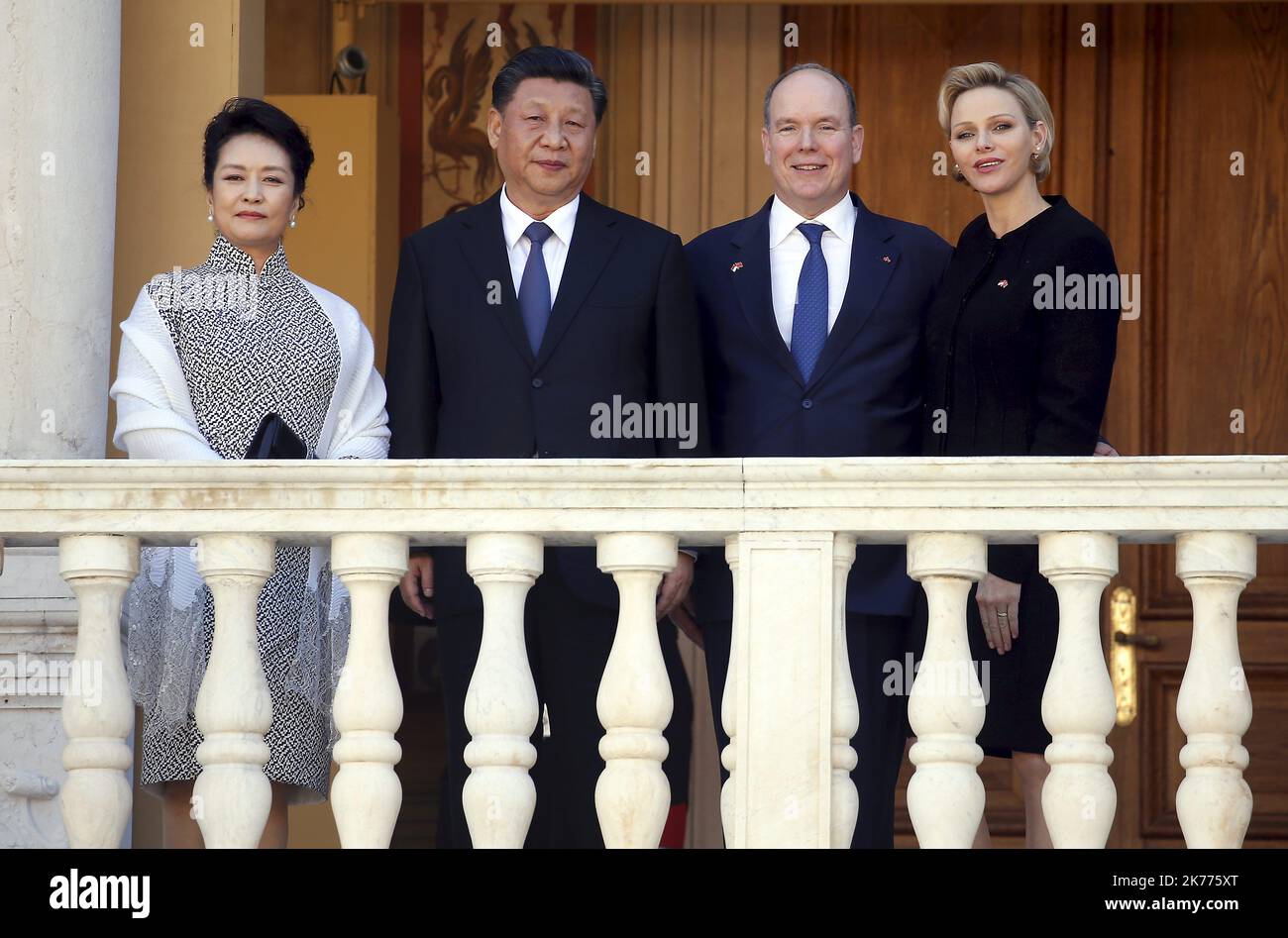 Prince Albert II of Monaco and his wife Princess Charlene welcome ...