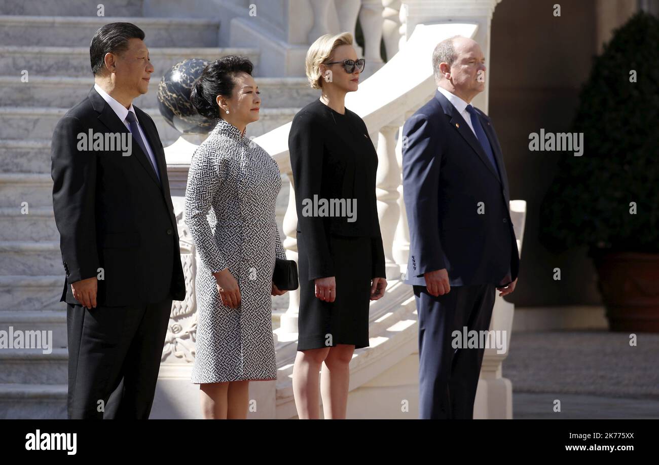 Prince Albert II of Monaco and his wife Princess Charlene welcome ...
