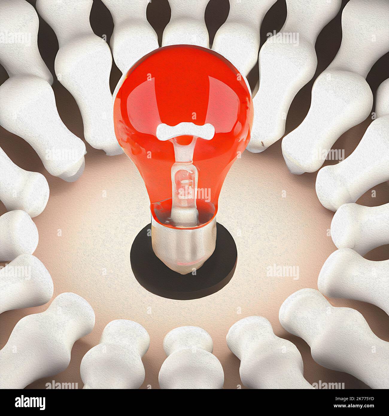 light bulb and question Stock Photo - Alamy