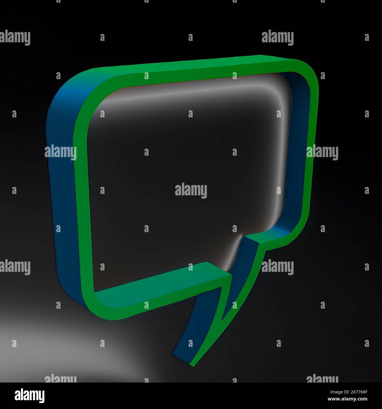 3d speech bubble Stock Photo - Alamy