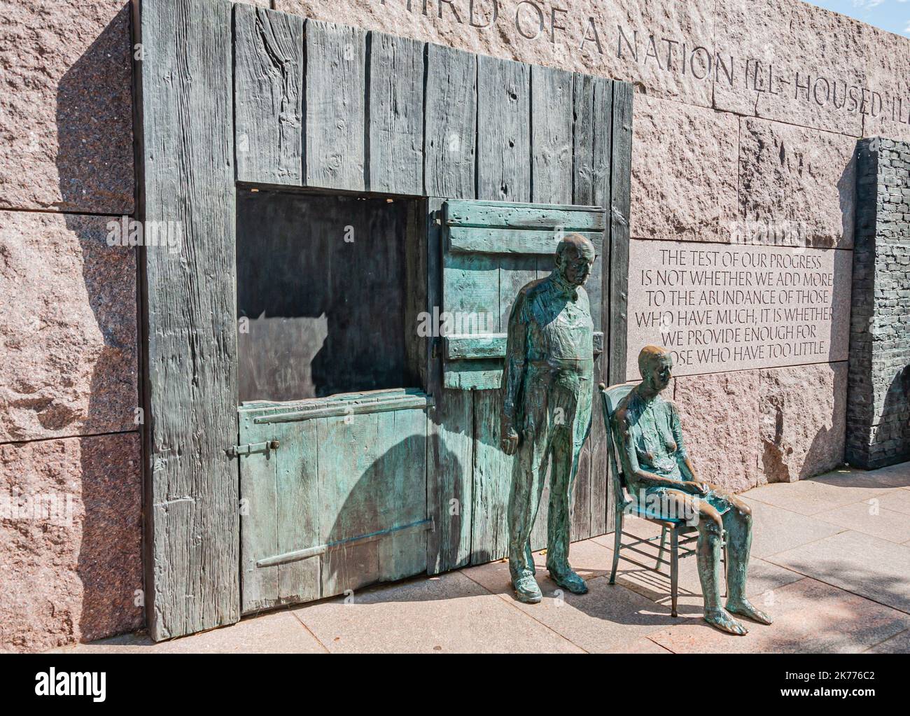 Depression Era Farmers, FDR Memorial, Washington, DC USA, Washington ...