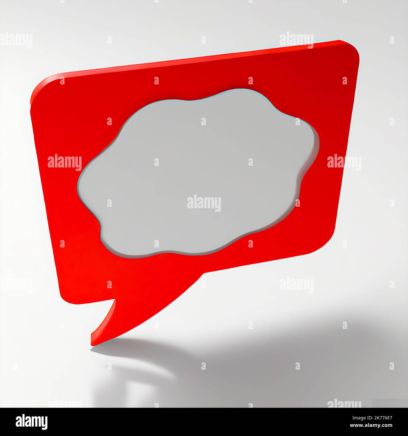 Speech balloon icon 3d design message box hi-res stock photography and ...