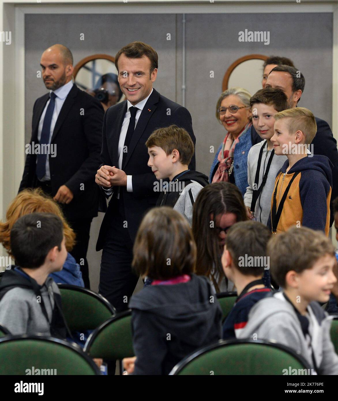 Emmanuel macron children hi-res stock photography and images - Alamy