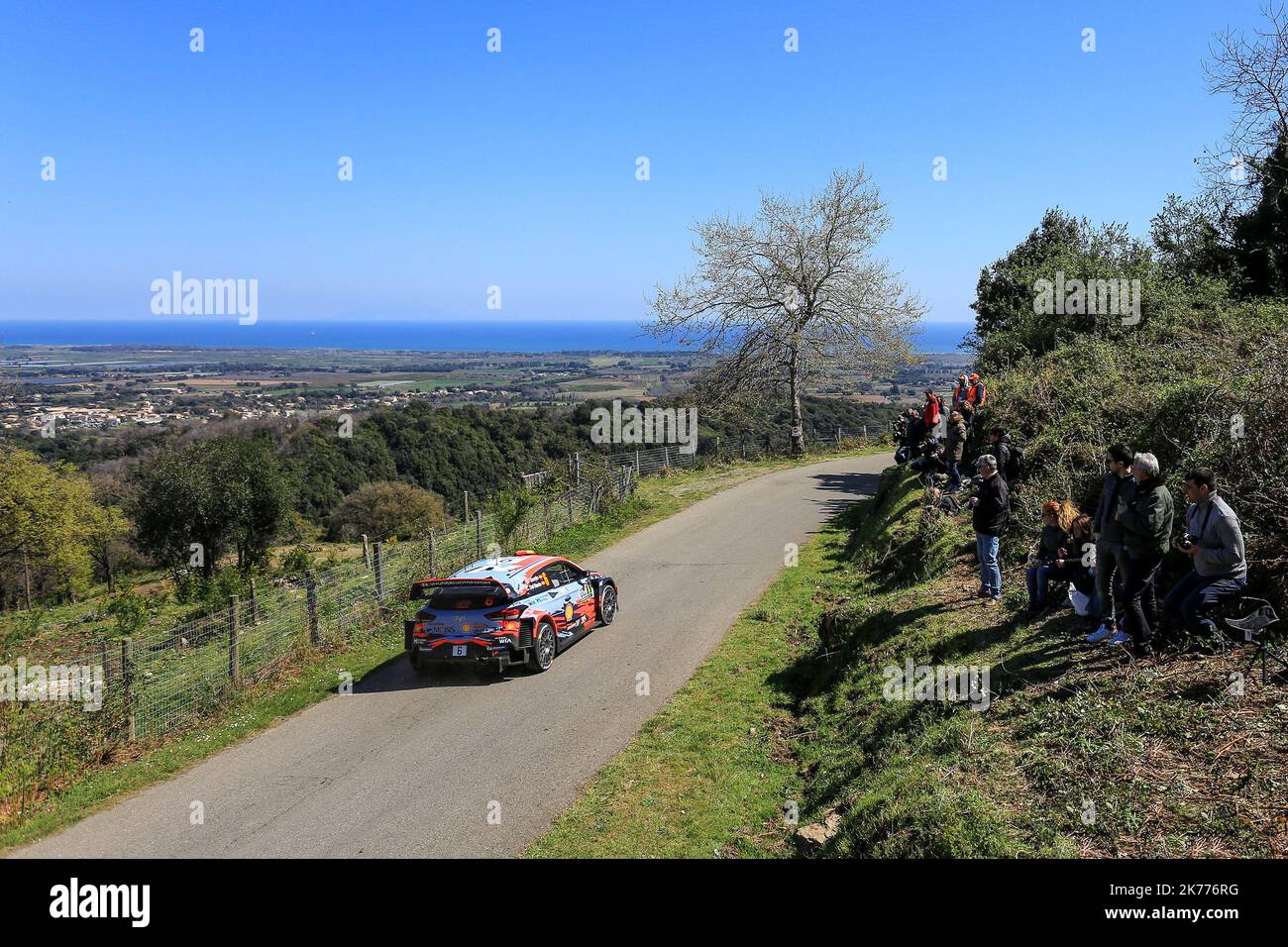 2019 Tour de Corse WRC Shakedown stage in Sorbo-Ocagnano. Sordo ...