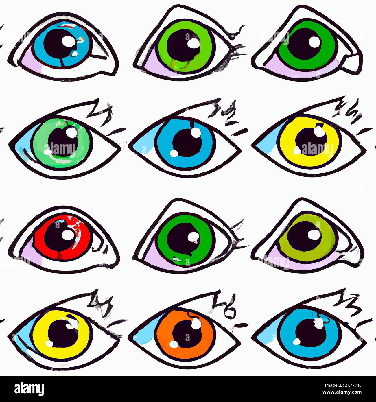 eye icon set Stock Photo - Alamy