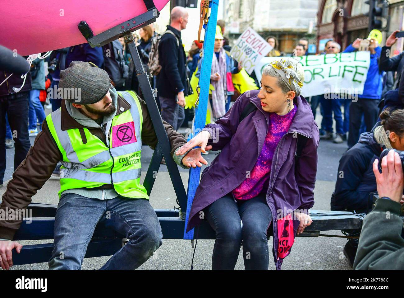 Demonstration in London for Climate on the occasion of the beginning of the "International Week ...