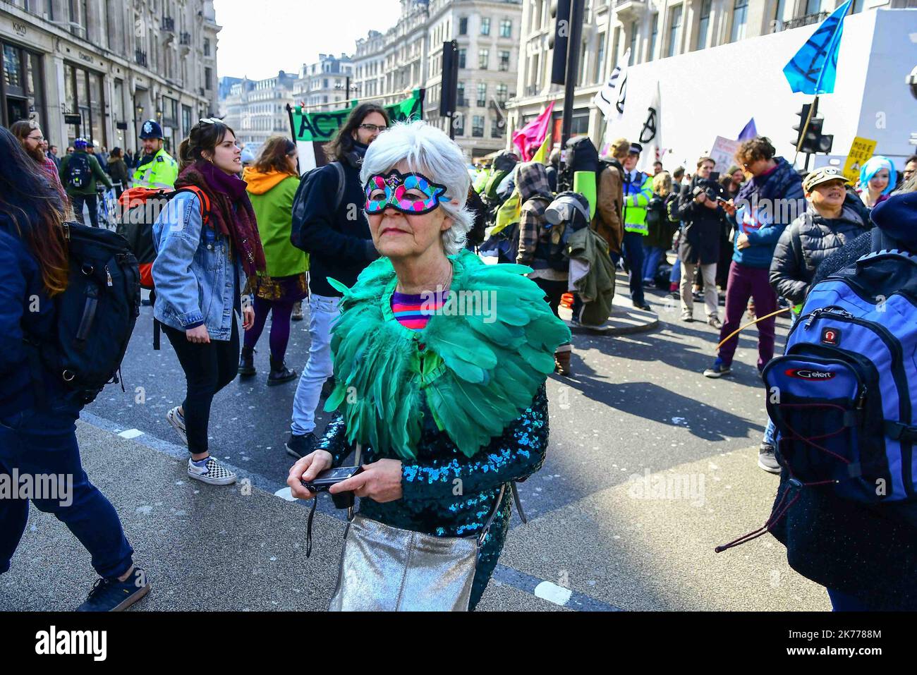 Demonstration in London for Climate on the occasion of the beginning of the "International Week ...