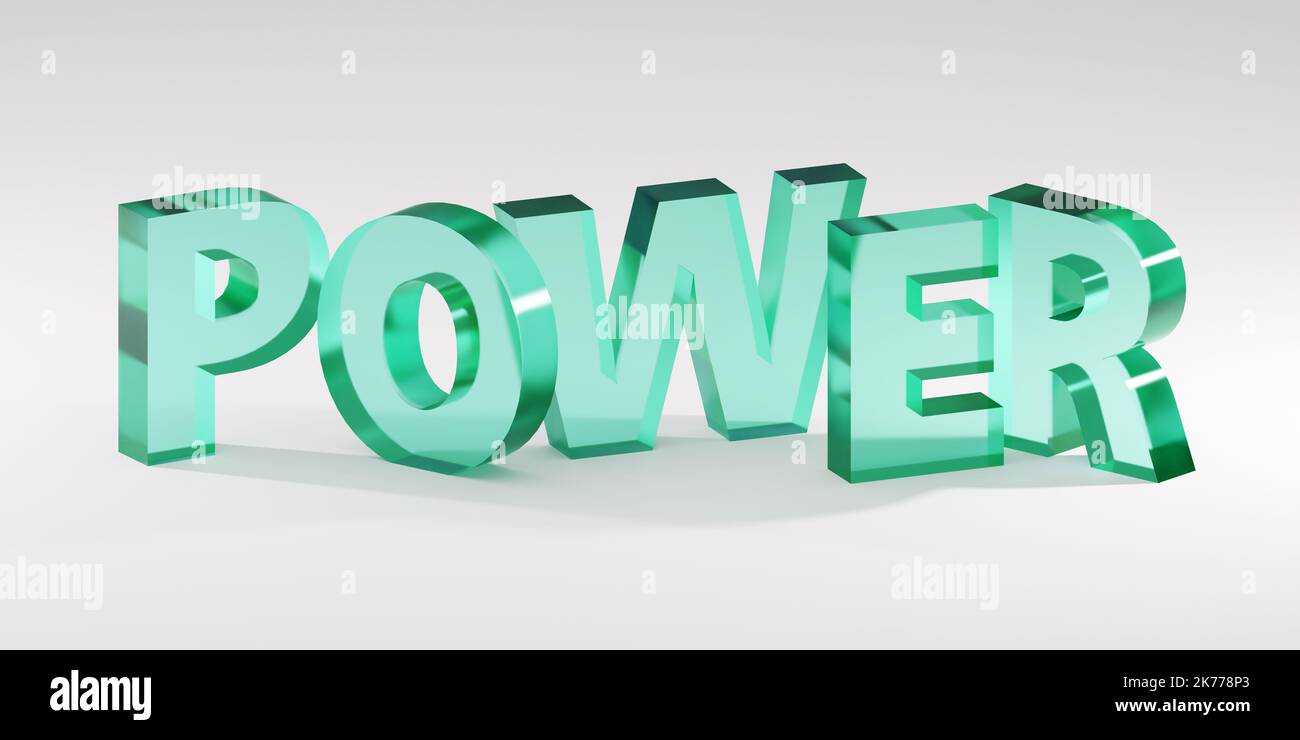 Inscription glass percents on grey podium, soft light, front view ...