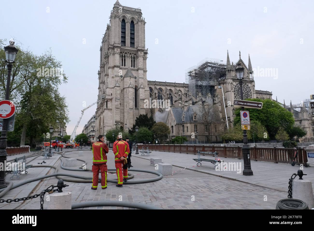 A fire started in the late afternoon in one of the most visited ...