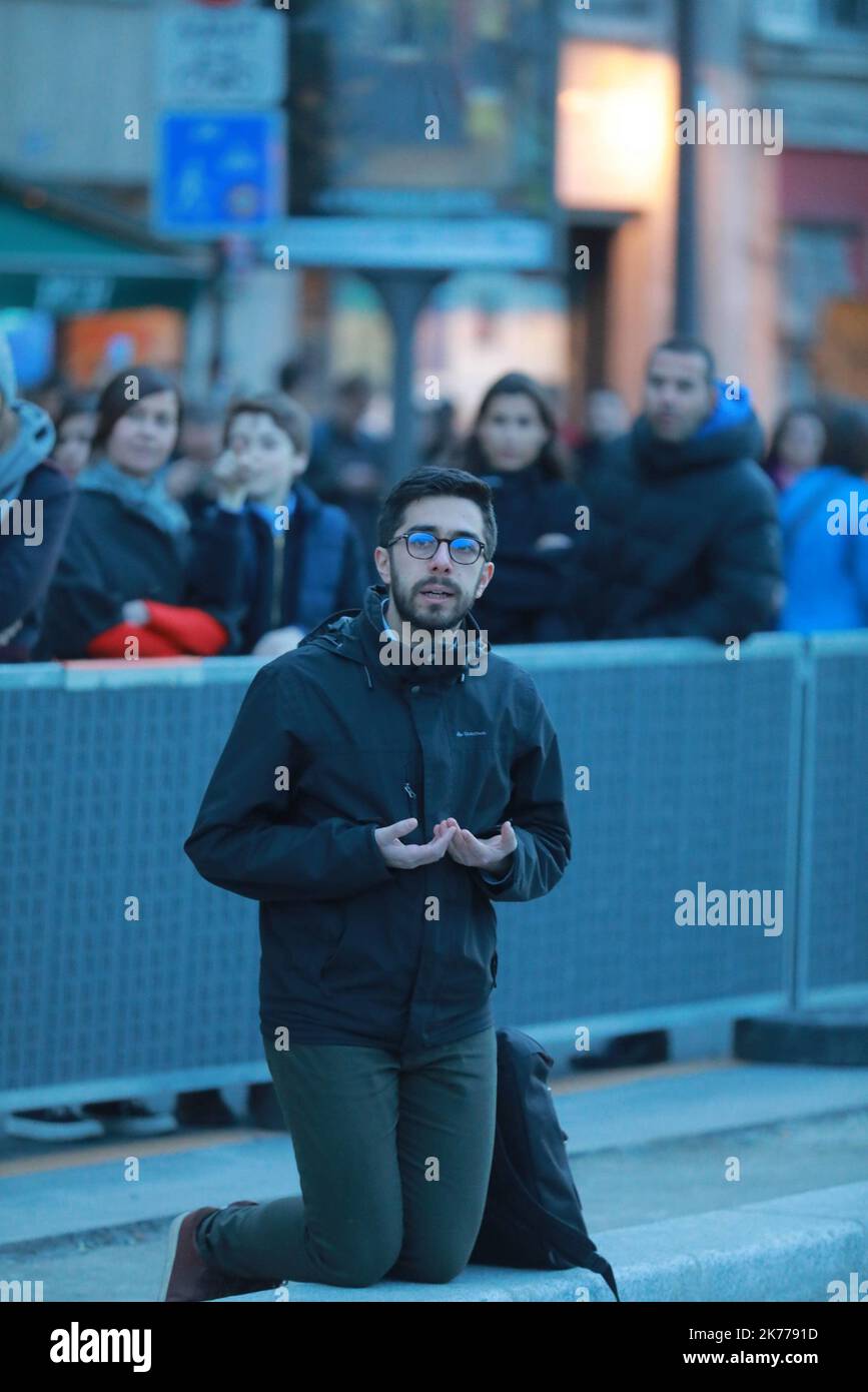Paris, France, april 15th 2019 - The fire devastated most touristic ...