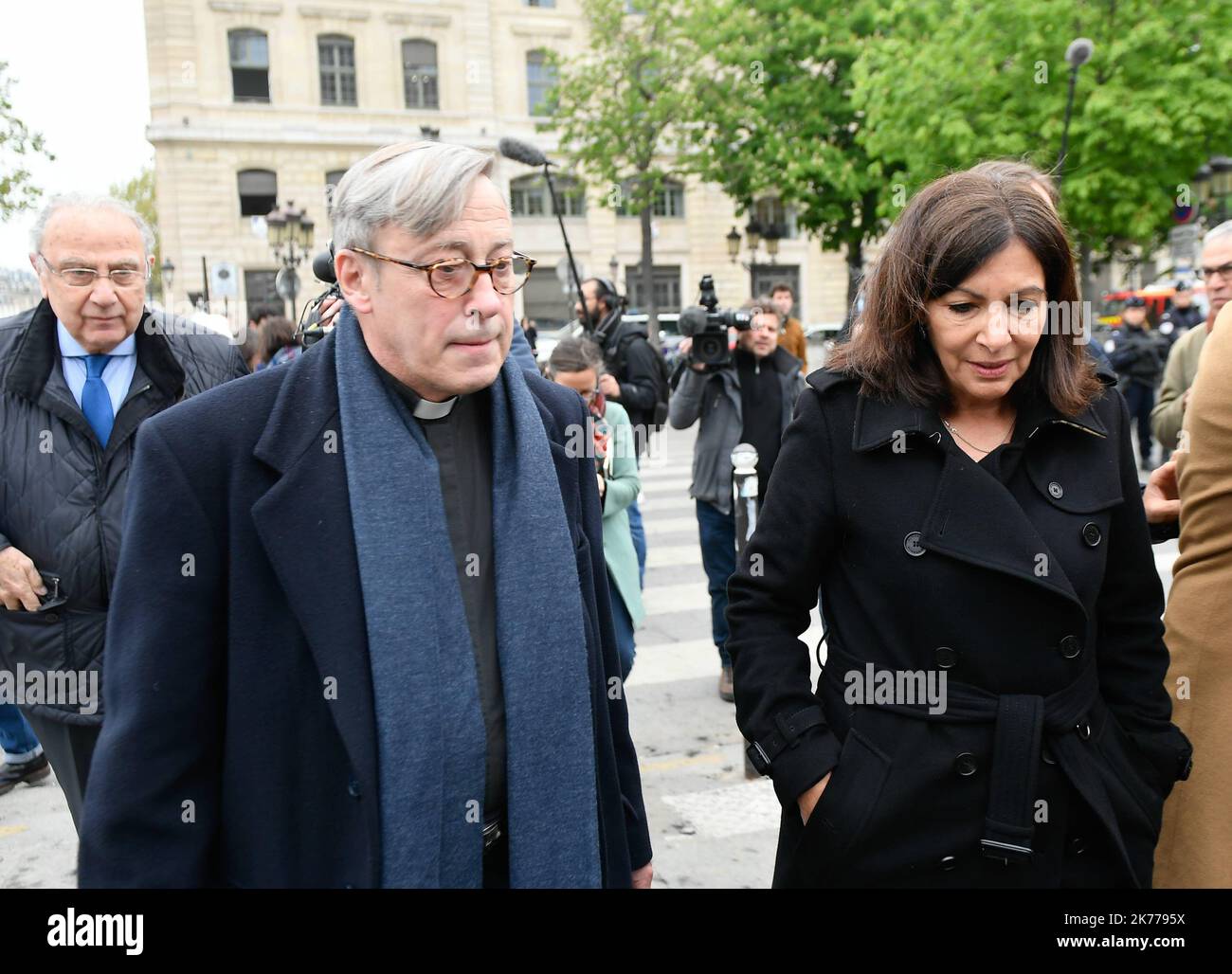 ©PHOTOPQR/OUEST FRANCE/Franck Dubray ; Paris ; 16/04/2019 ; Un violent ...