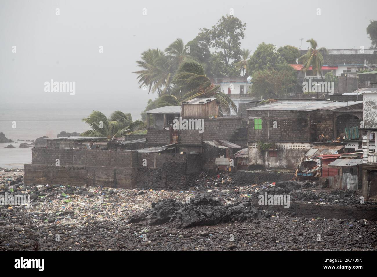 Cyclone Kenneth hits the island of Anjouan (Archipelago of Comoros ...