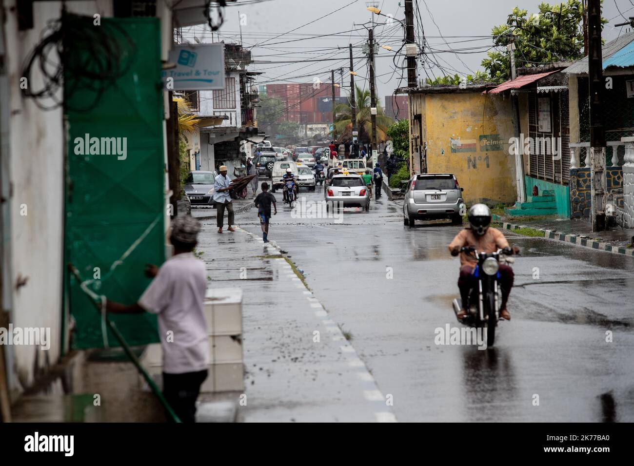 Cyclone Kenneth hits the island of Anjouan (Archipelago of Comoros ...