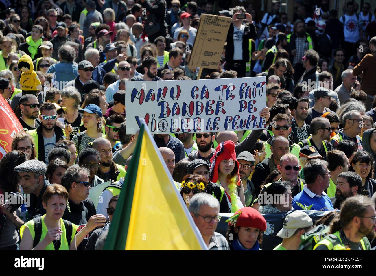 Annual May Day workers' demonstration on May 1 Stock Photo - Alamy