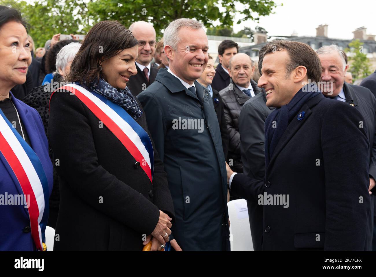 Anne Hidalgo, French Ecological and Social Transition Minister Francois ...