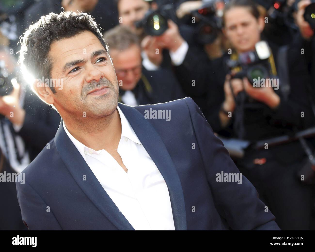 French actor Jamel Debbouze poses as he arrives for the screening of ...