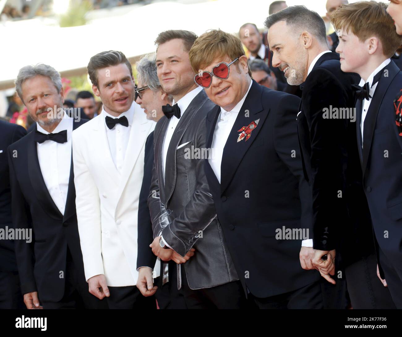 (From L) British record producer Giles Martin, Canadian filmmaker David ...