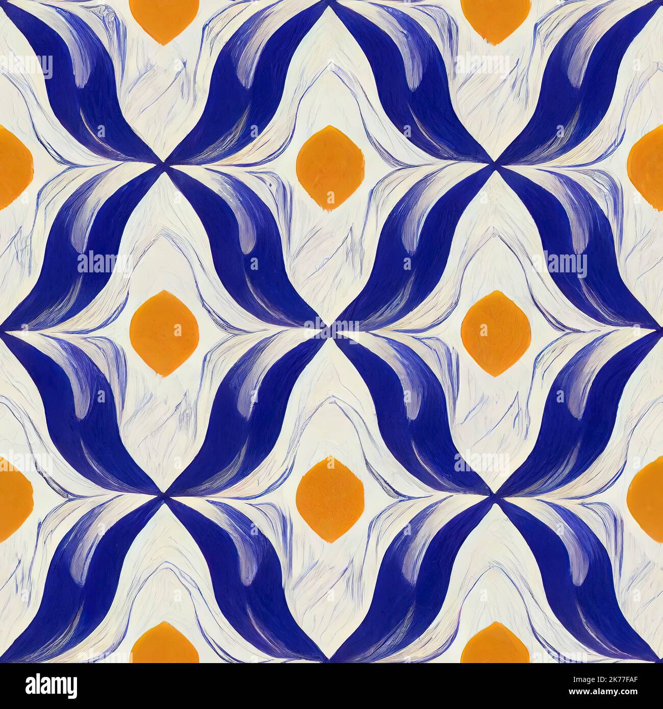 Decorative Mediterranean patterns in monochrome blue. Ready to assemble ...