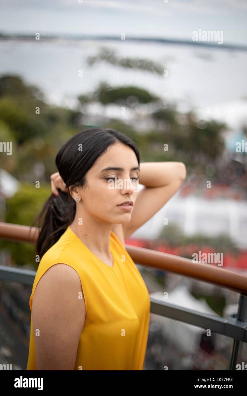 La comédienne et maintenant réalisatrice Hafsia Herzi qui présente à ...