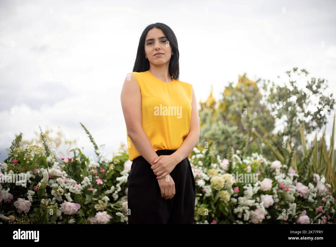 La comédienne et maintenant réalisatrice Hafsia Herzi qui présente à ...