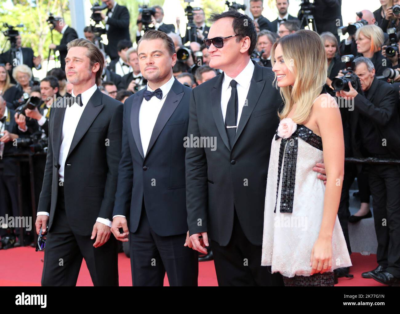 Australian actress Margot Robbie, US director Quentin Tarantino, US ...
