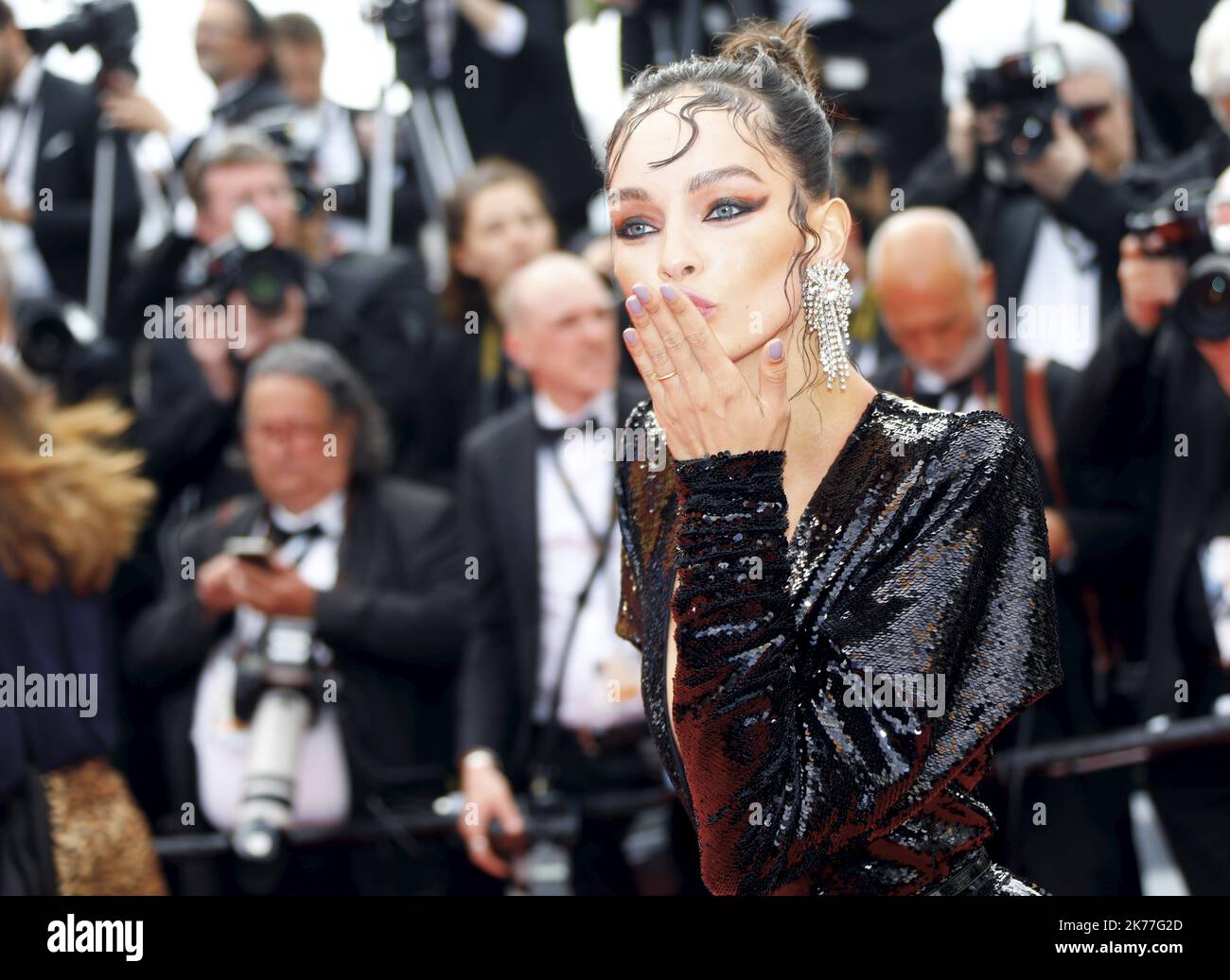 Brazilian model Luma Grothe attending the Once Upon a Time in Hollywood ...