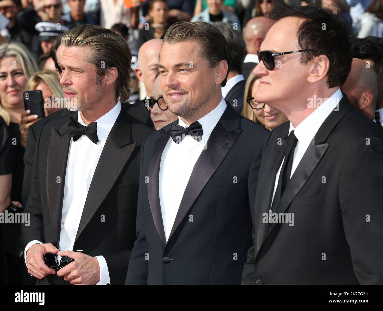 US actor Brad Pitt, US actor Leonardo DiCaprio, US film director ...