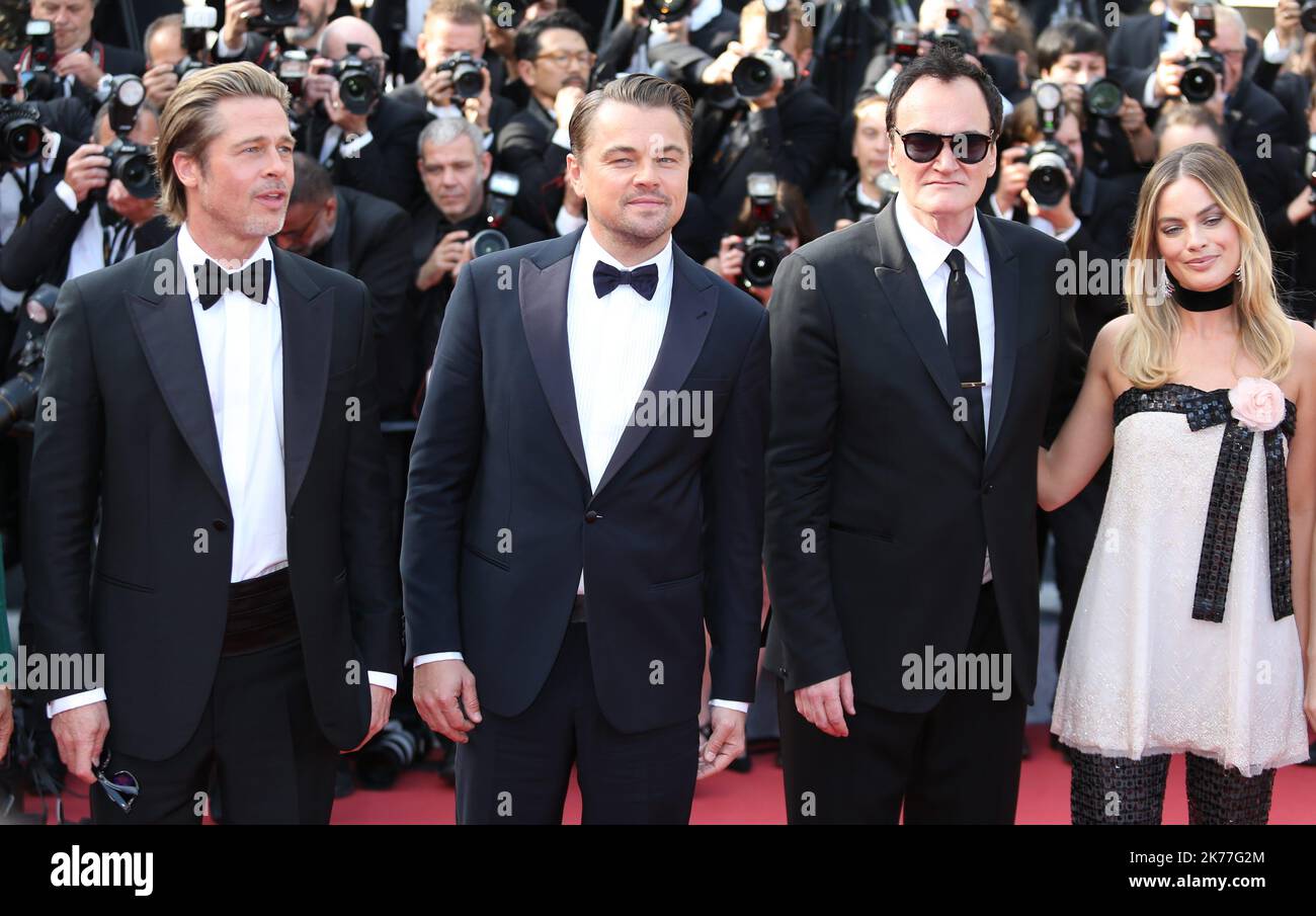 US actor Brad Pitt, US actor Leonardo DiCaprio, US film director ...