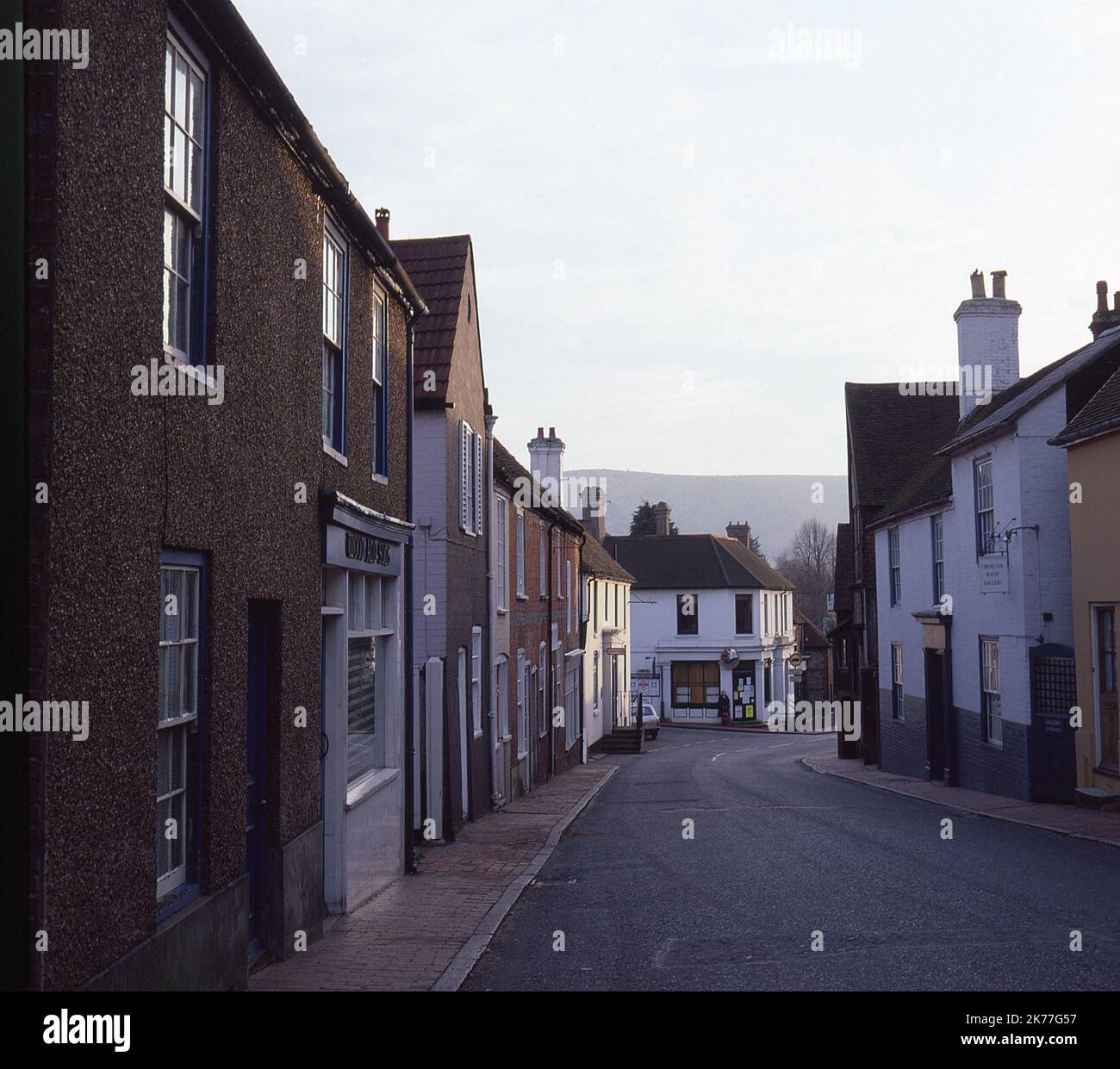 Village high street, Ditchling (8th century), East Sussex, England ...